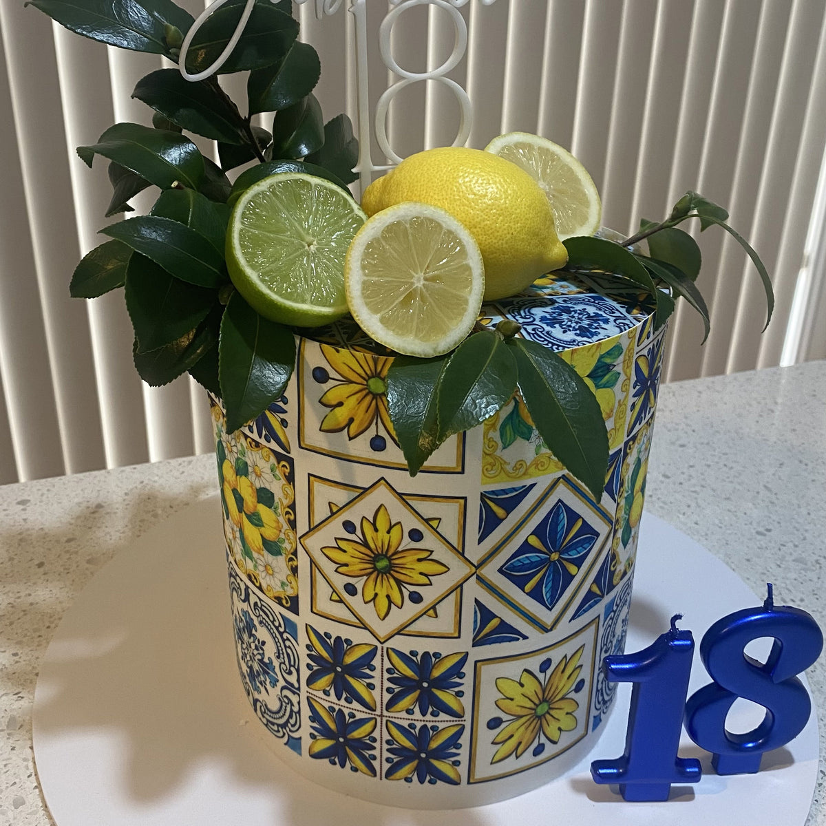 Amalfi Tiles Italian Edible Icing Cake Wrap – Deezee Designs