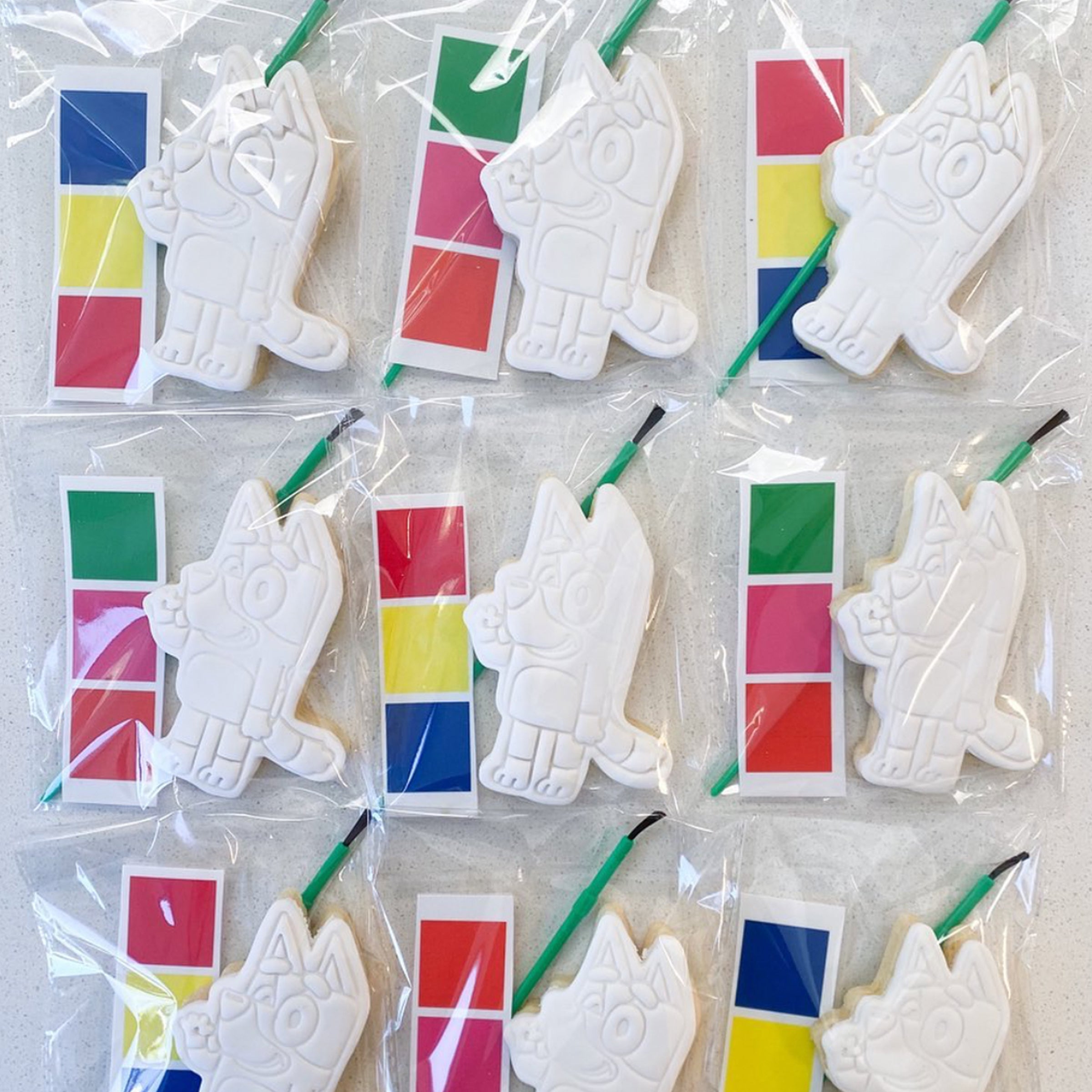 Paint Your Own PYO Edible Primary Palettes for Cookies - Sheet of 10 U ...
