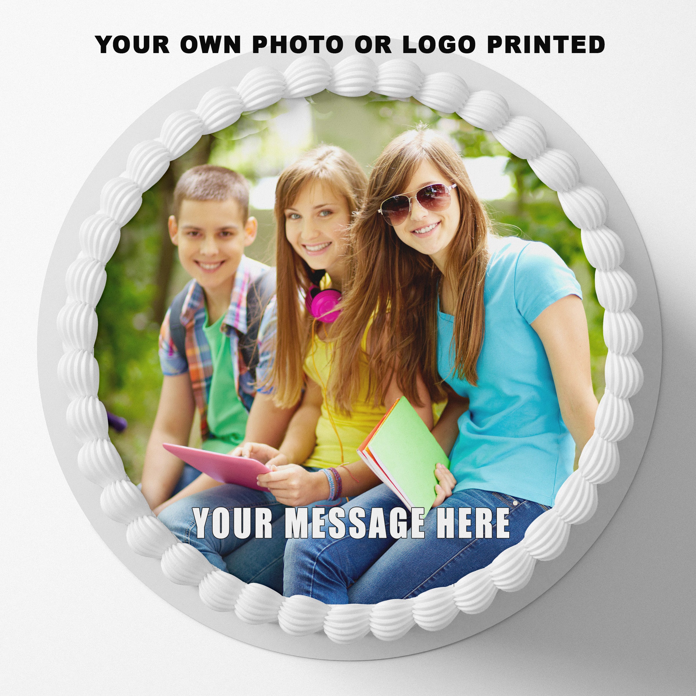 Custom Photo Pre-cut Edible Icing Cake Topper – Deezee Designs