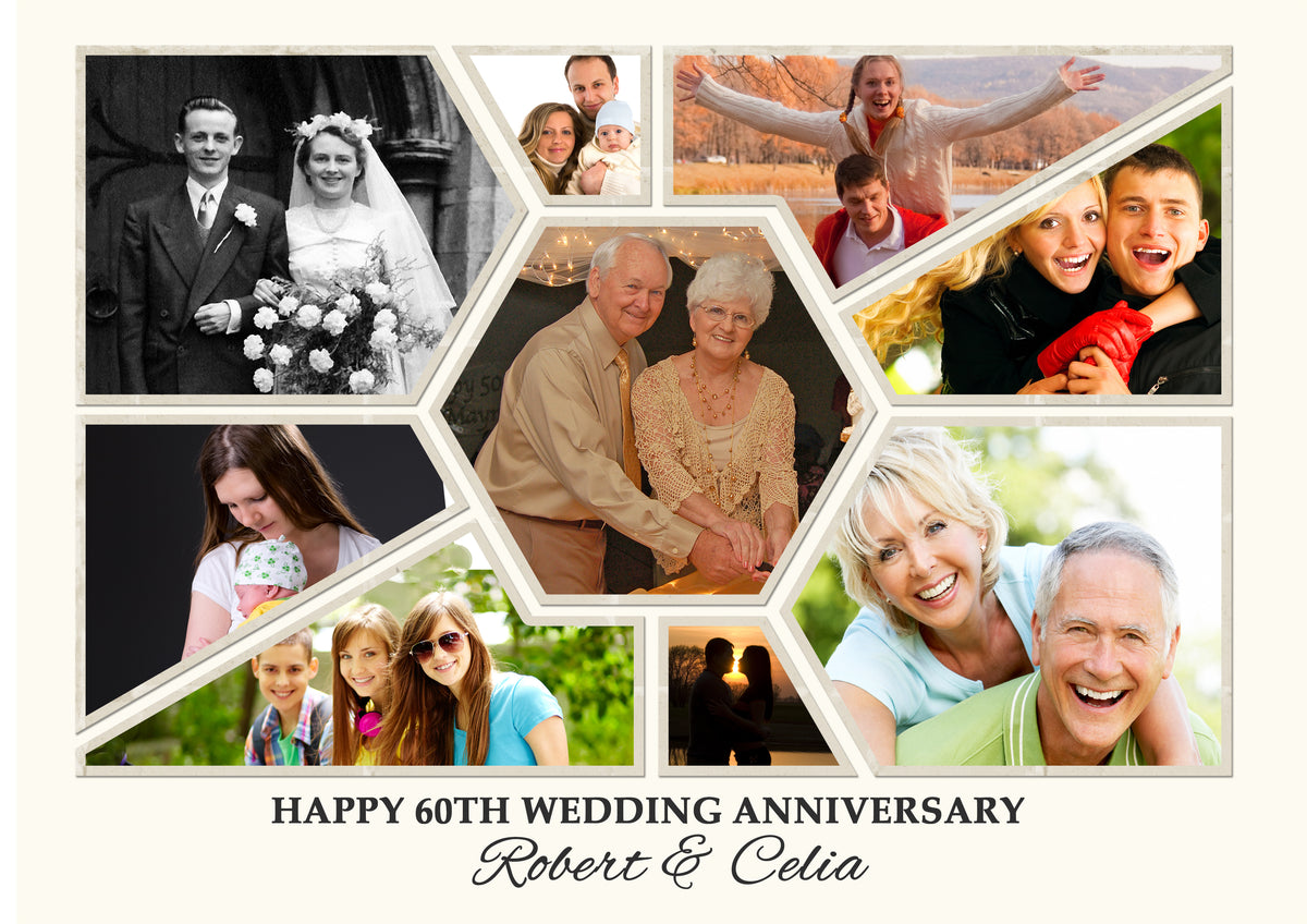 Photo Collage Customised Edible Icing Cake Topper – Deezee Designs