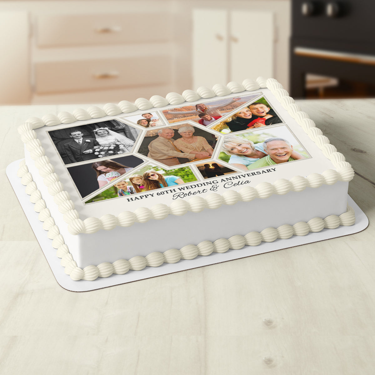 Photo Collage Customised Edible Icing Cake Topper – Deezee Designs
