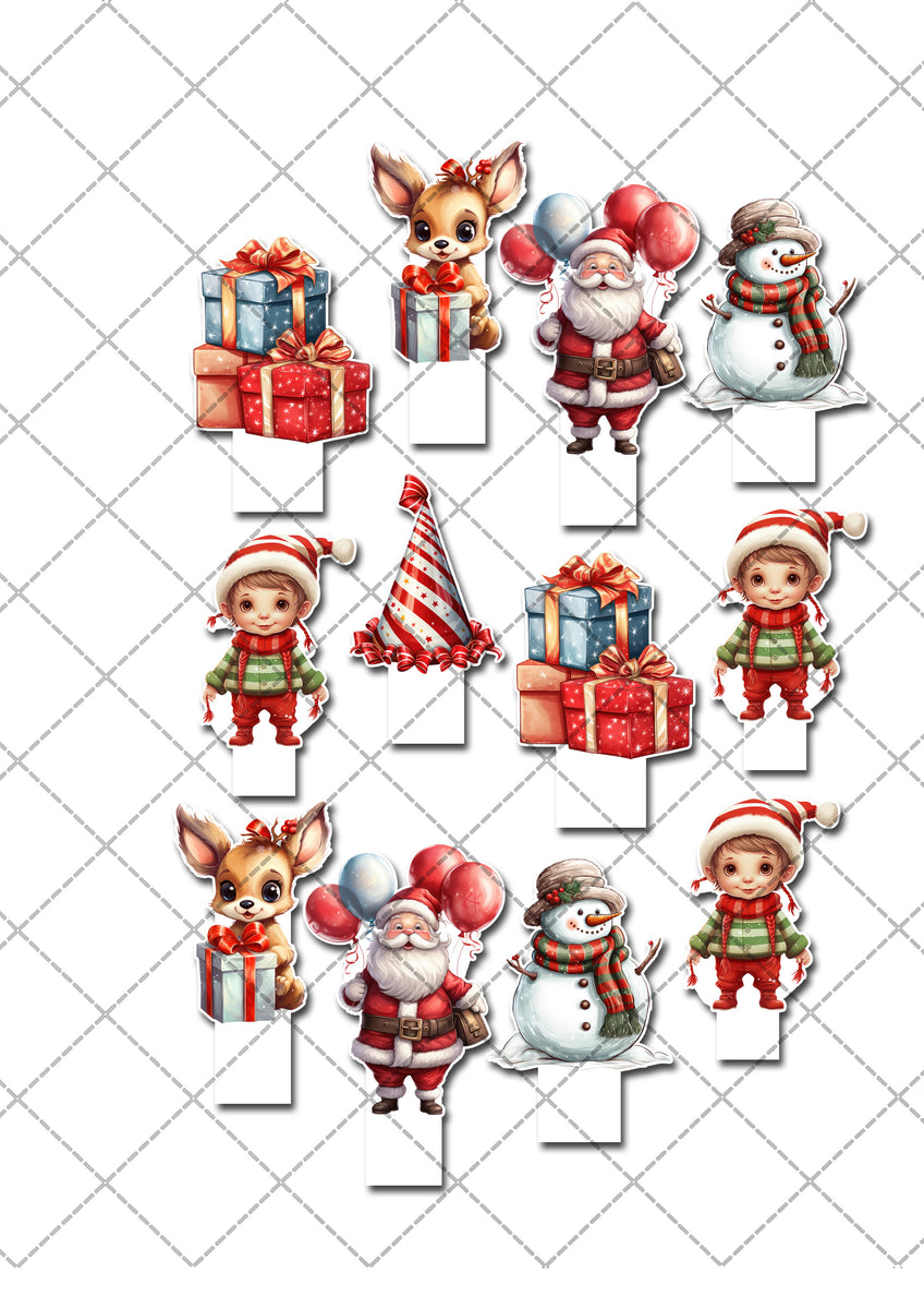 Australian Animals Pre-cut Edible Stand-Up Wafer Card Cupcake or Cake ...