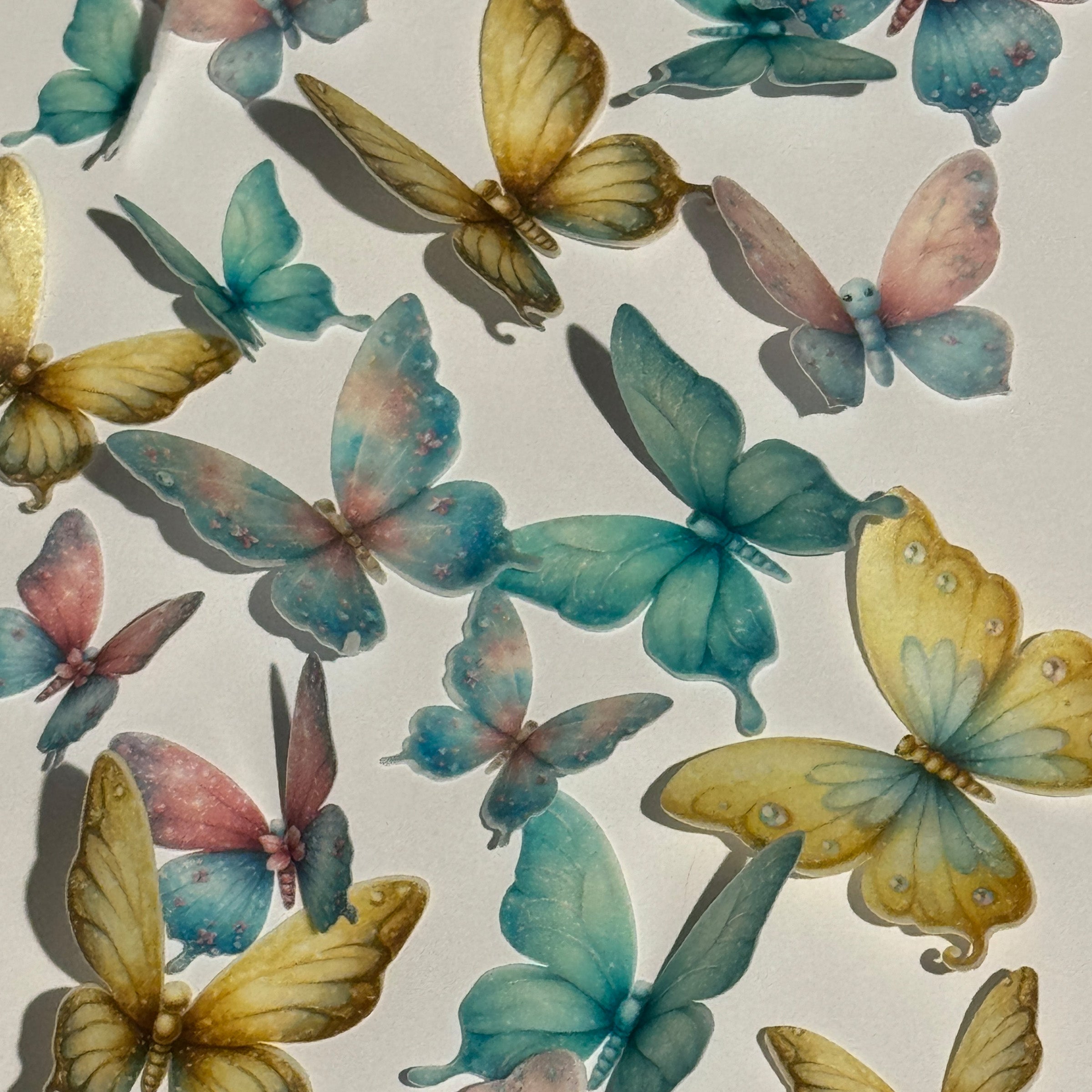 Multi-coloured Pre-cut Edible Wafer Butterflies – Deezee Designs