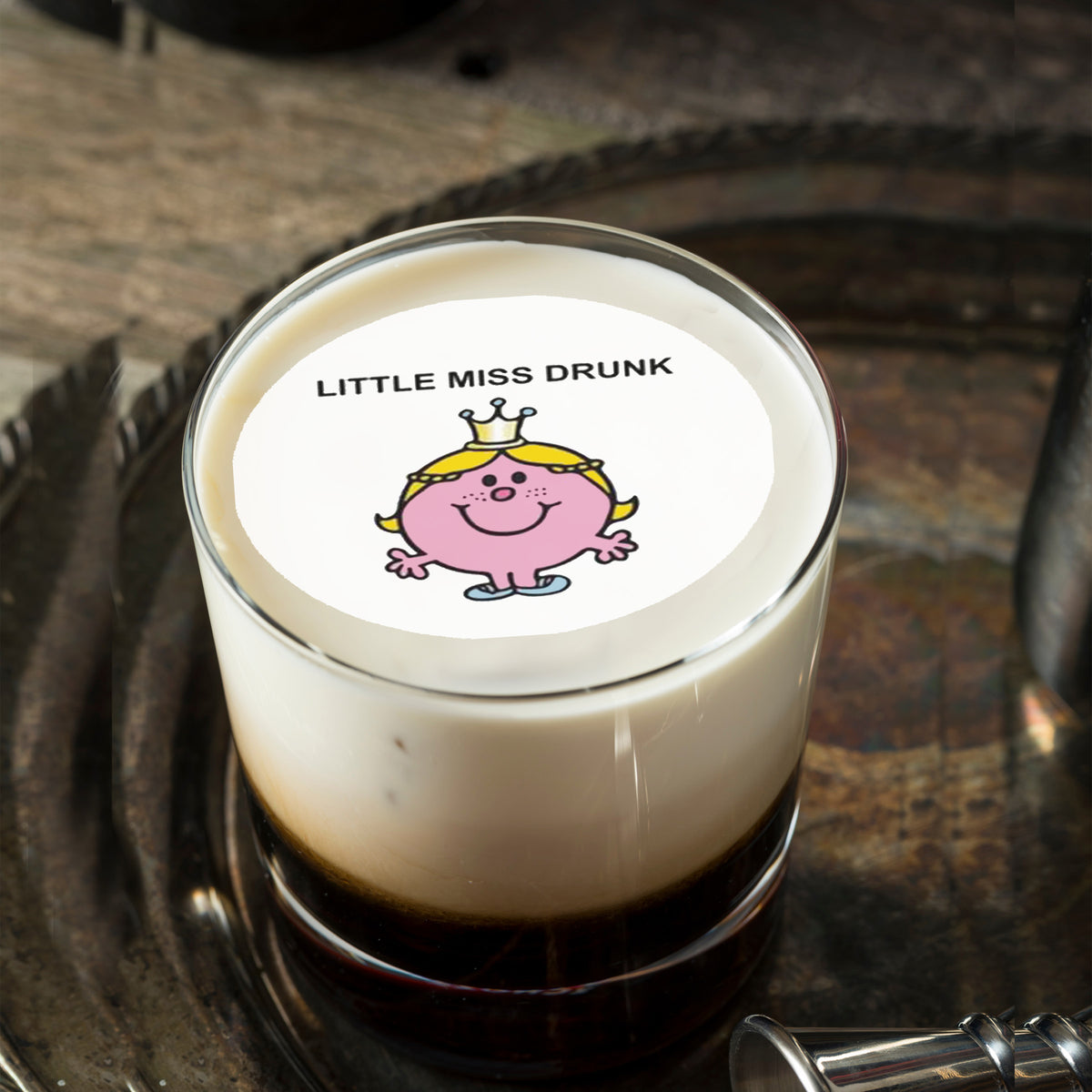 Little Miss Drunk Bridal Shower Hens Night Edible Cocktail Drink Toppe ...