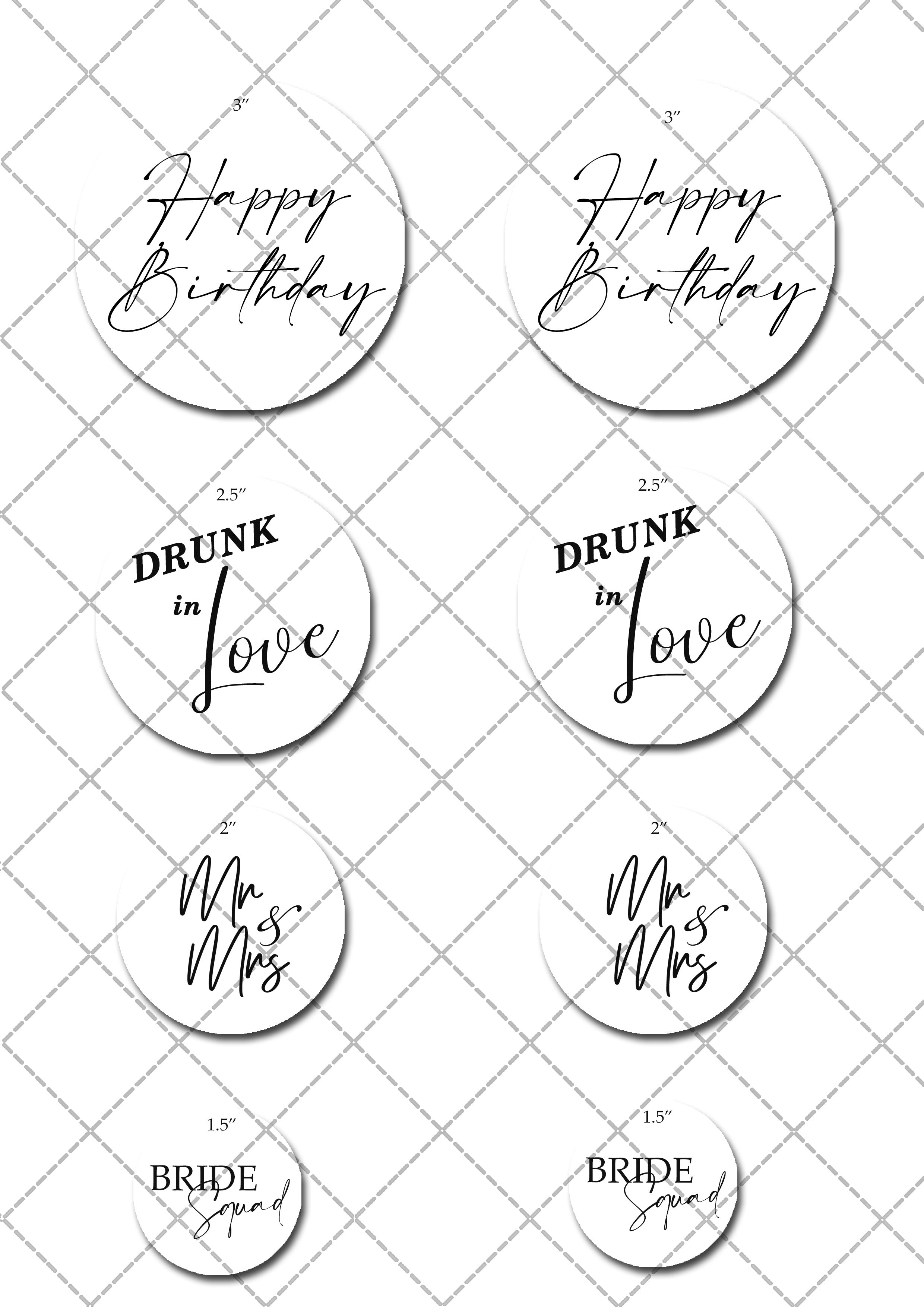 Sample Pack Edible Cocktail Drink Toppers – Deezee Designs