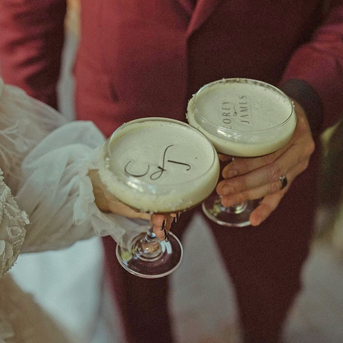 I Do Crew Wedding Hens Custom Cutout Edible Cocktail Drink Toppers ...