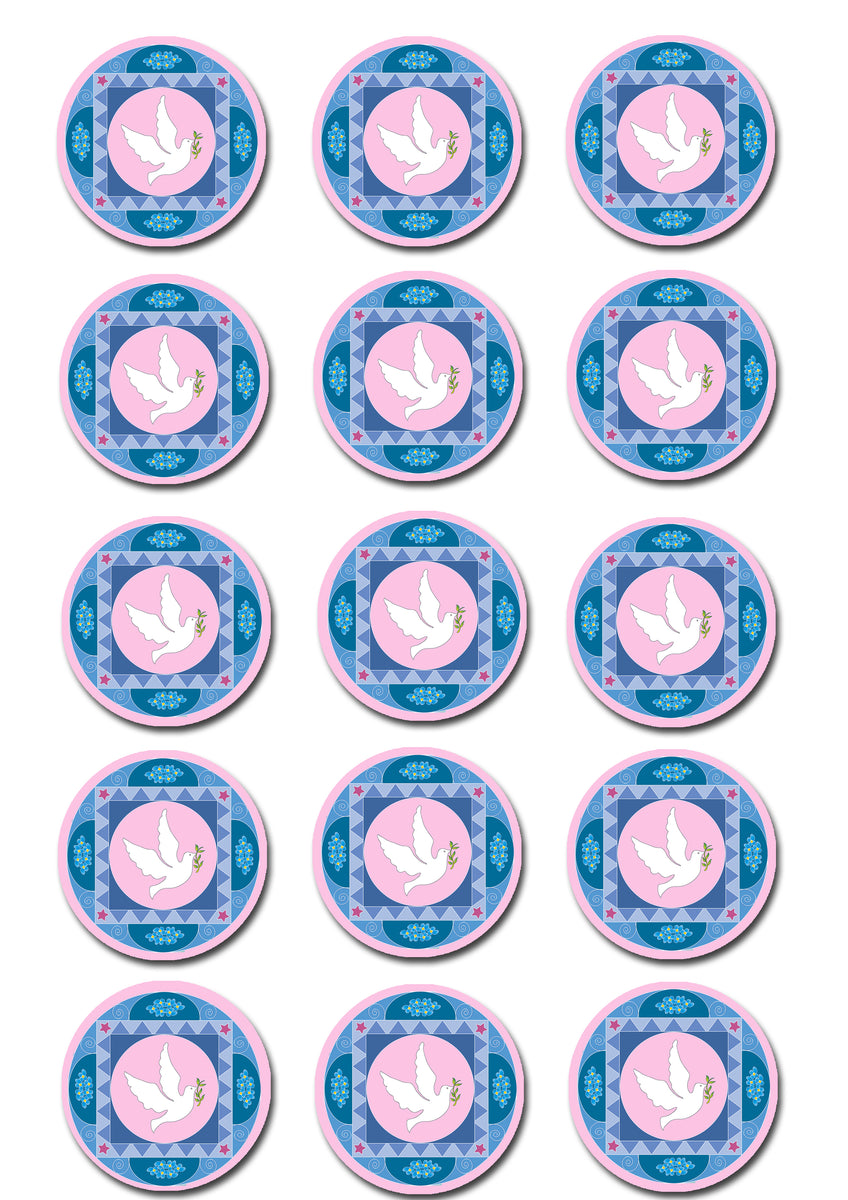 Confirmation Edible Cupcake Toppers – Deezee Designs